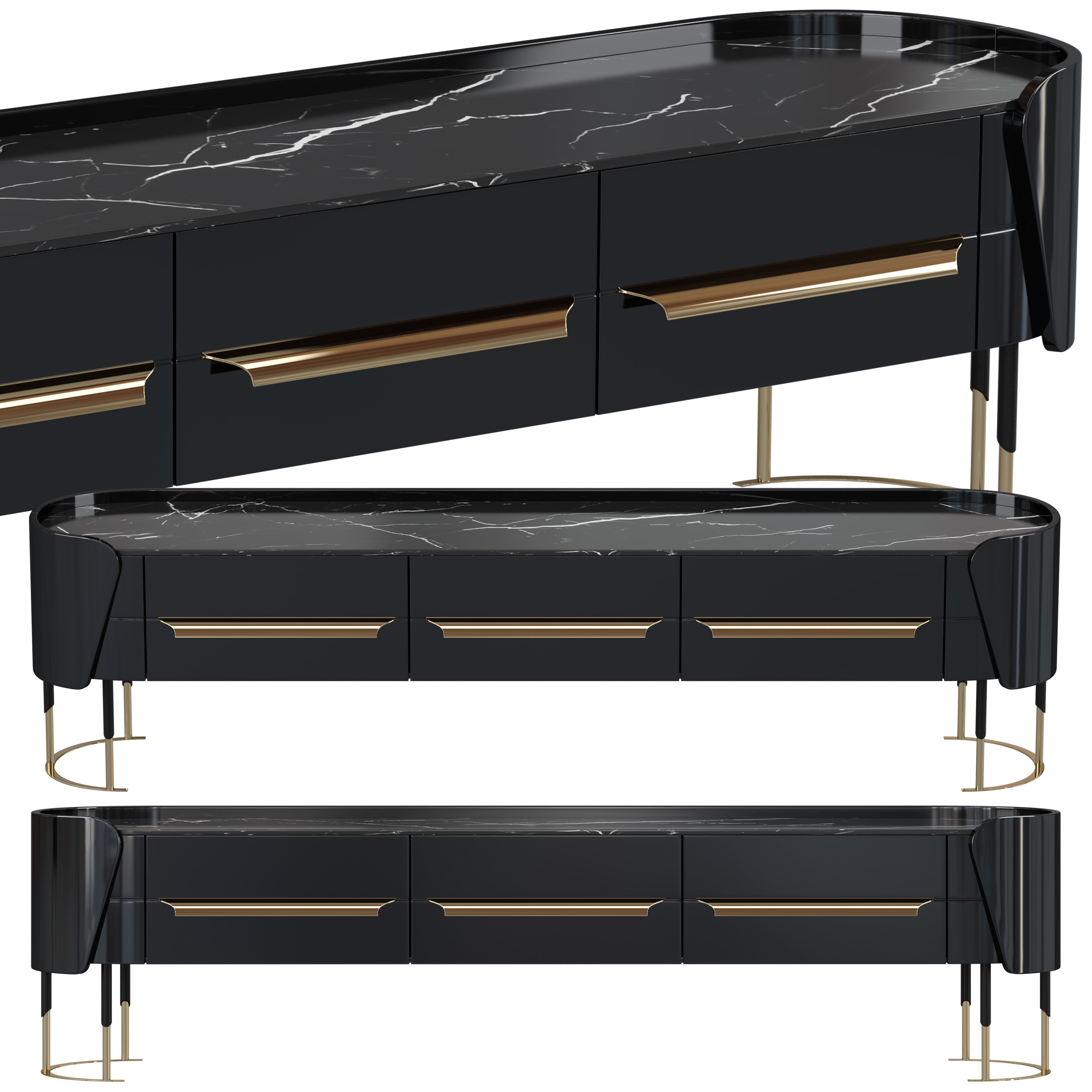 Console Arcadia Deluxe with 3 materials 3D model | CGTrader