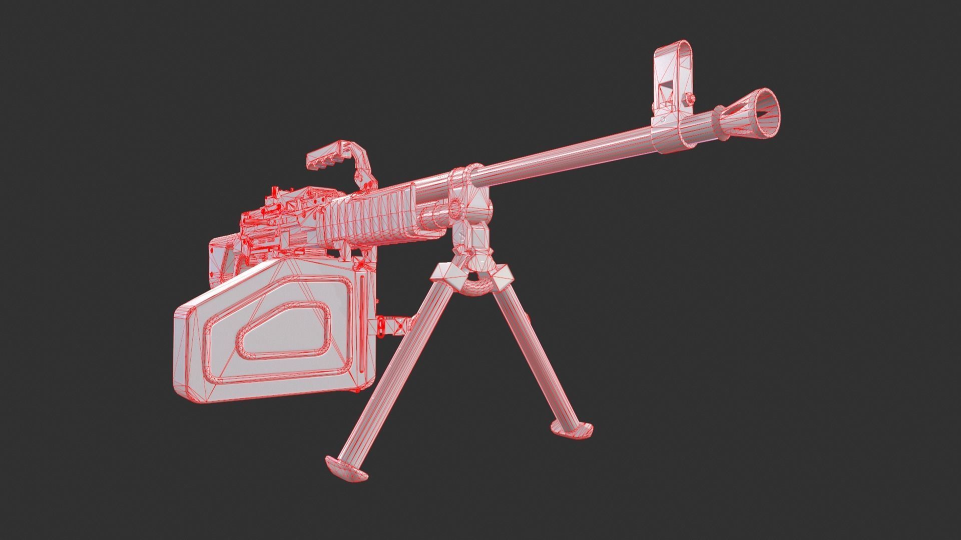 3D model QJY-88 machine gun VR / AR / low-poly | CGTrader