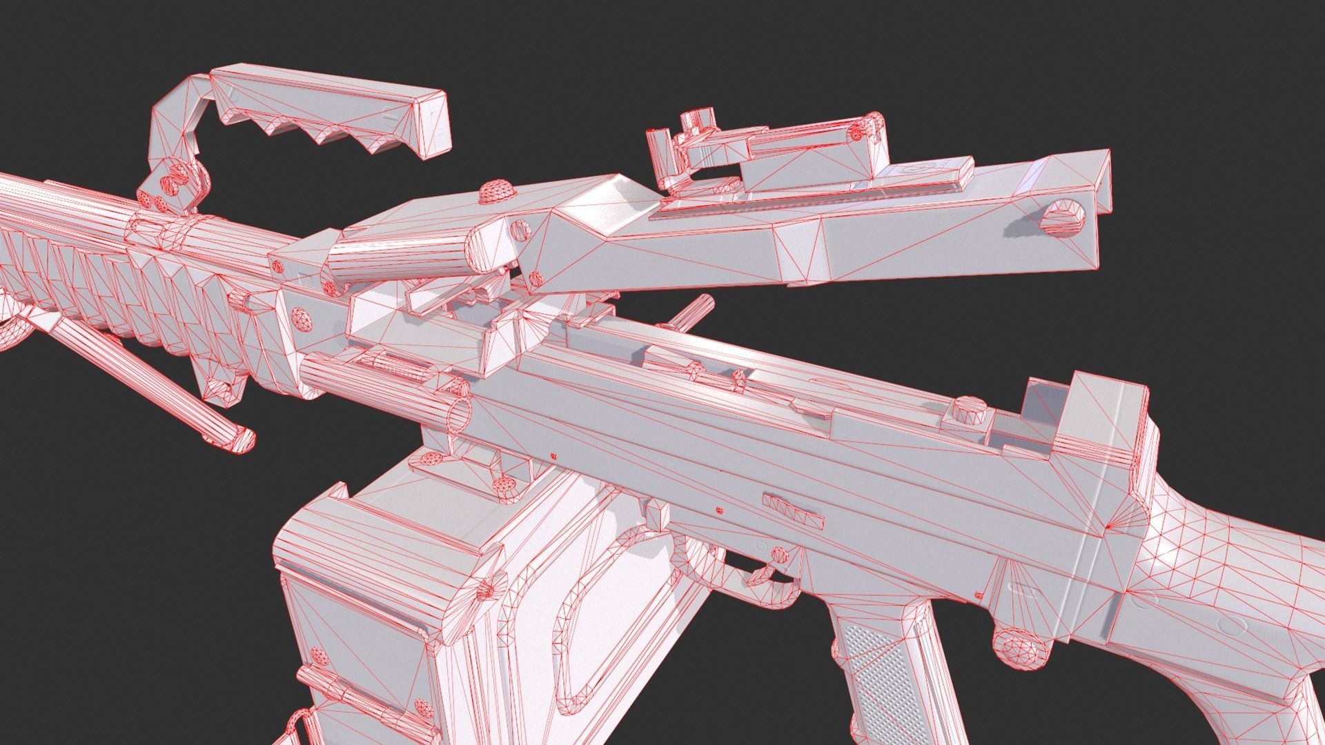 3D model QJY-88 machine gun VR / AR / low-poly | CGTrader