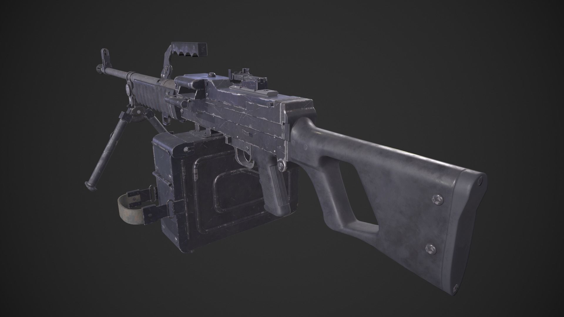 3D model QJY-88 machine gun VR / AR / low-poly | CGTrader