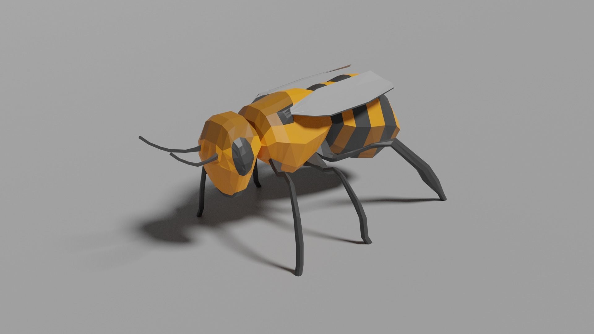 3D model Low-poly Bee VR / AR / low-poly | CGTrader