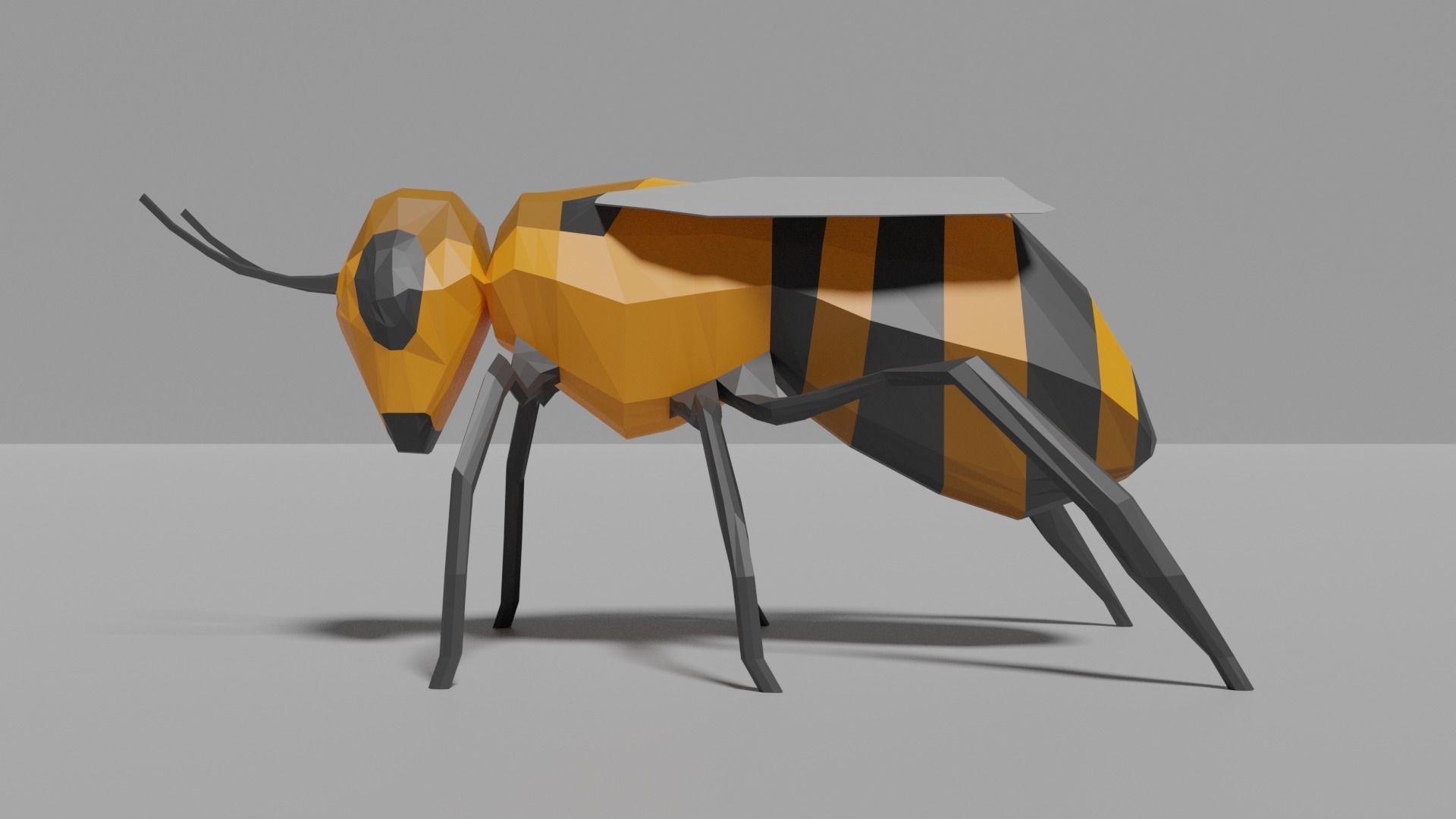 3D model Low-poly Bee VR / AR / low-poly | CGTrader