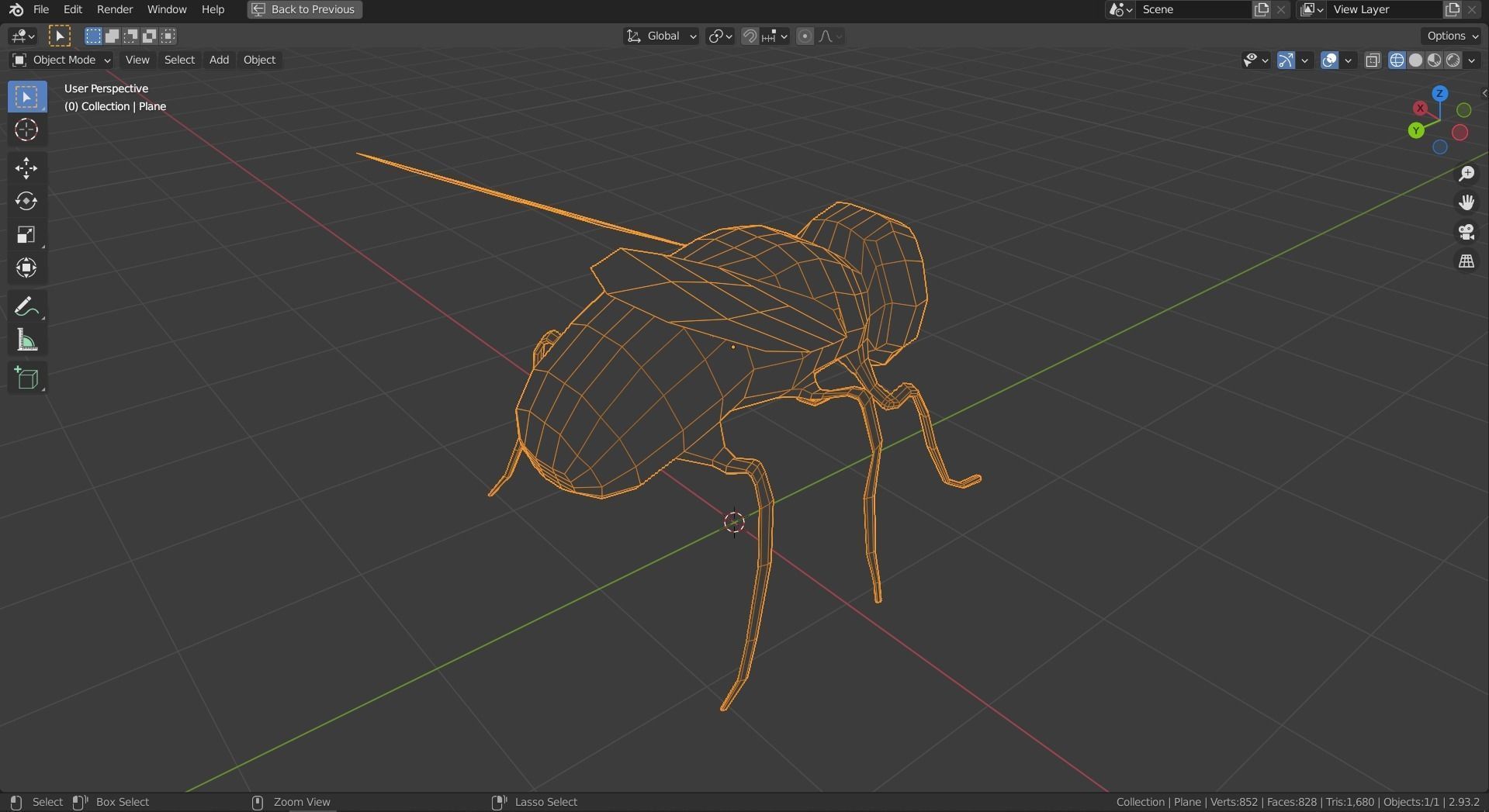 3D model Low-poly Fly VR / AR / low-poly | CGTrader