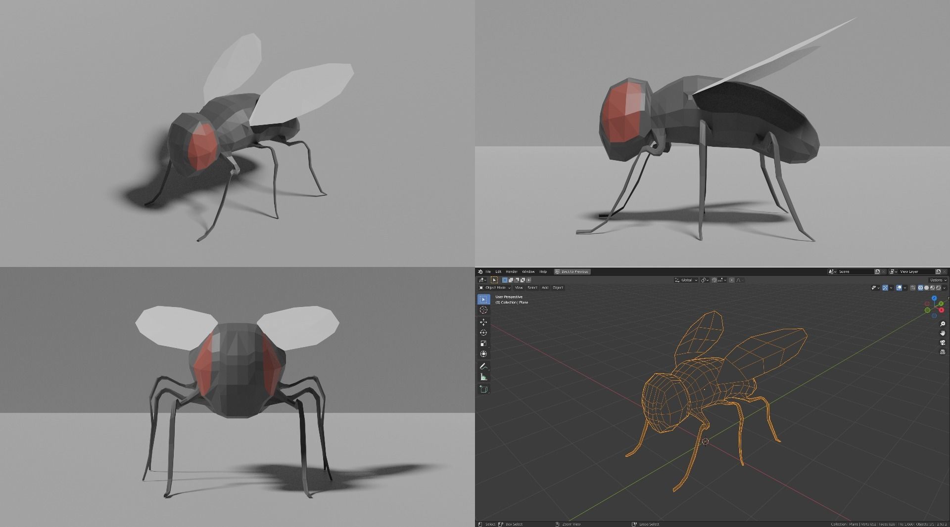 3D model Insects Pack VR / AR / low-poly | CGTrader