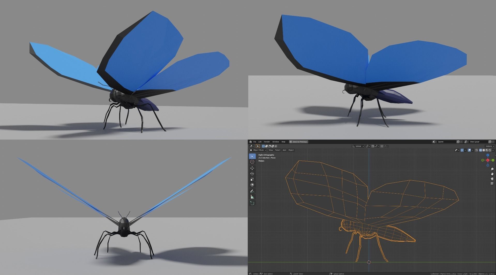 3D model Insects Pack VR / AR / low-poly | CGTrader
