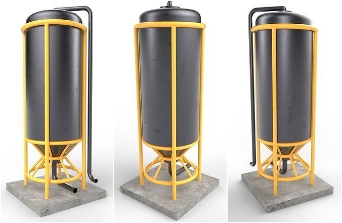 3D model liquid tank M4 VR / AR / low-poly | CGTrader
