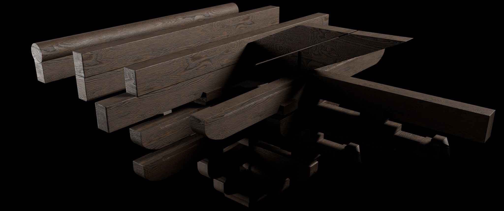 Chinese Tranditional Building Node 3D model | CGTrader