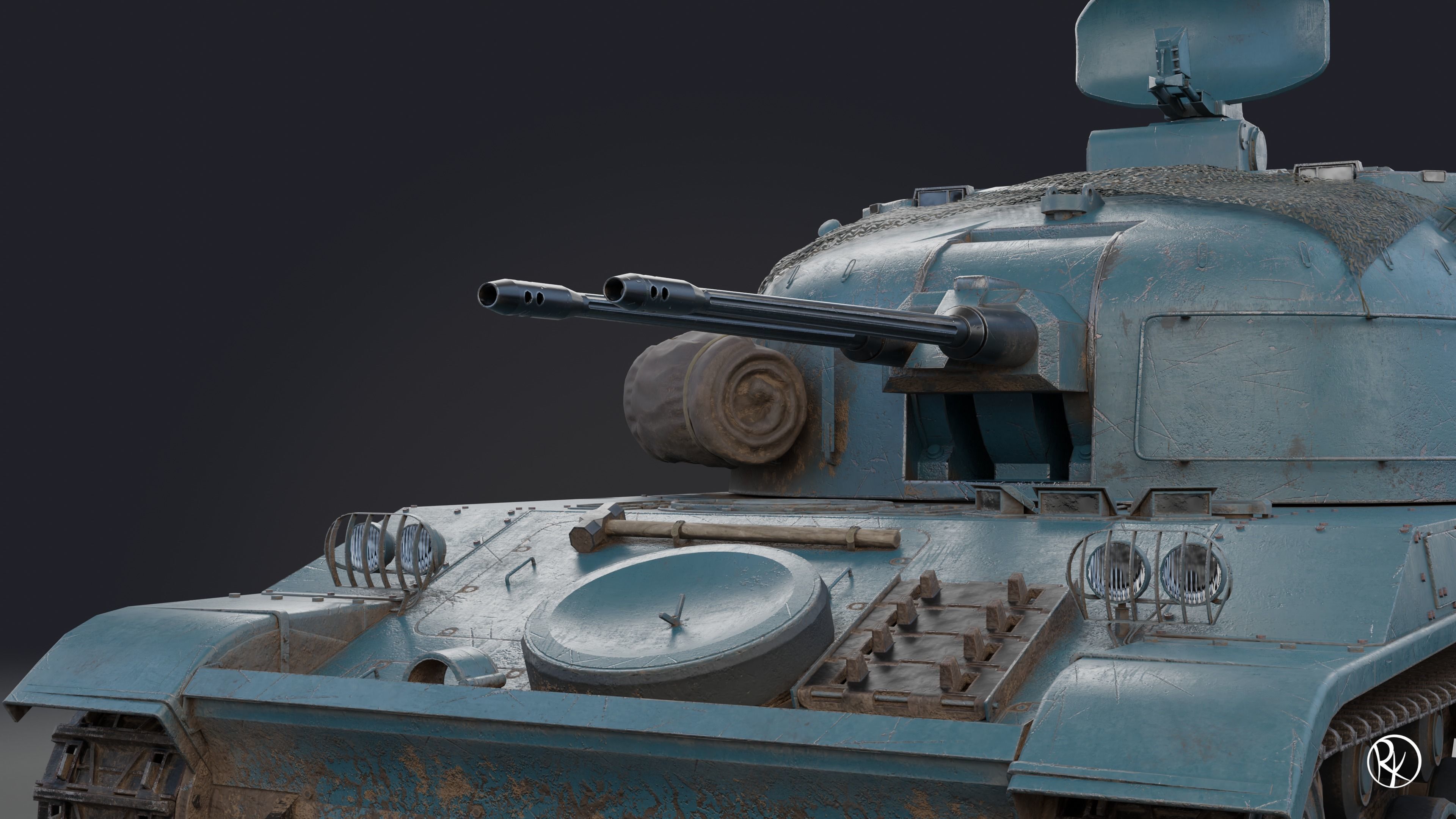 AMX-13 DCA PBR Model 3D model | CGTrader