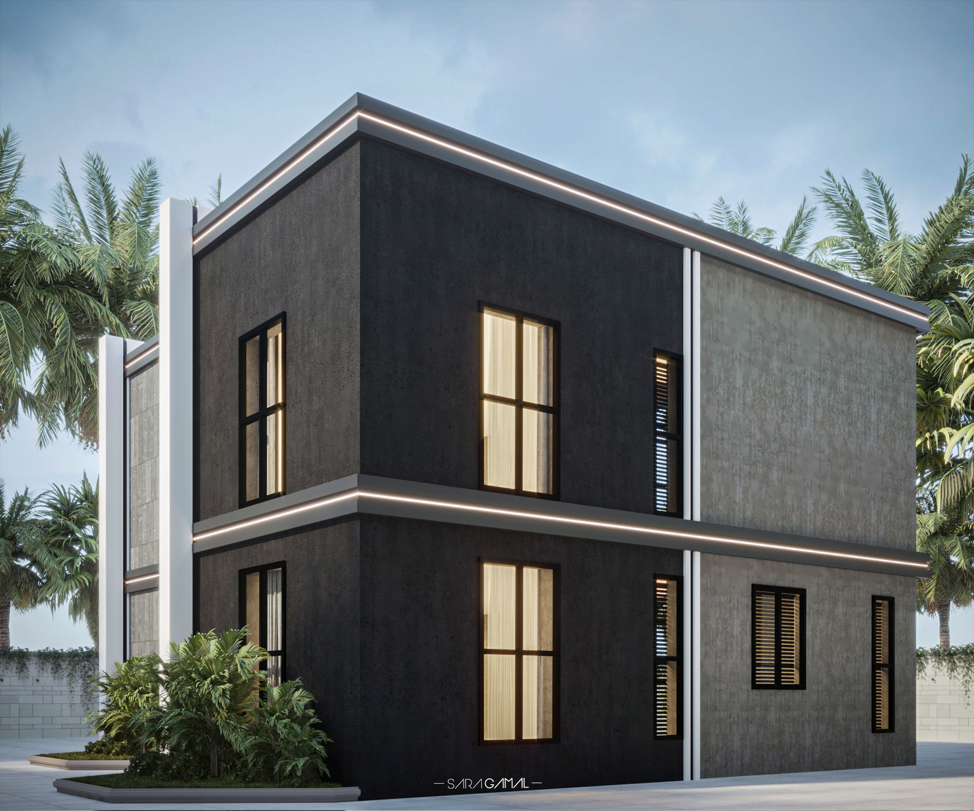 Modern Villa 3D model 3D printable | CGTrader