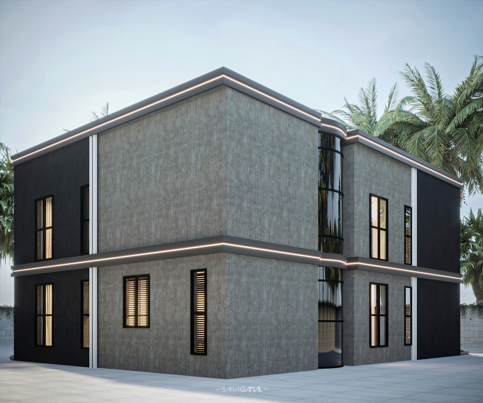 Modern Villa 3D model 3D printable | CGTrader