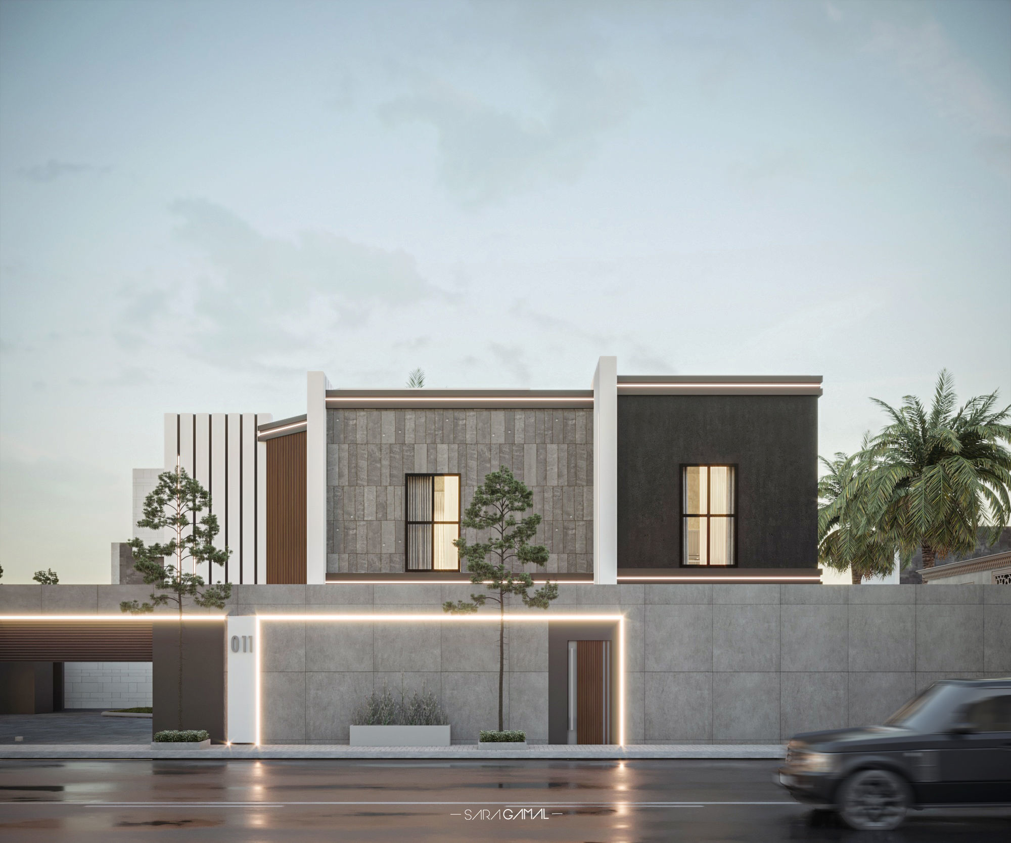 Modern Villa 3D model 3D printable | CGTrader