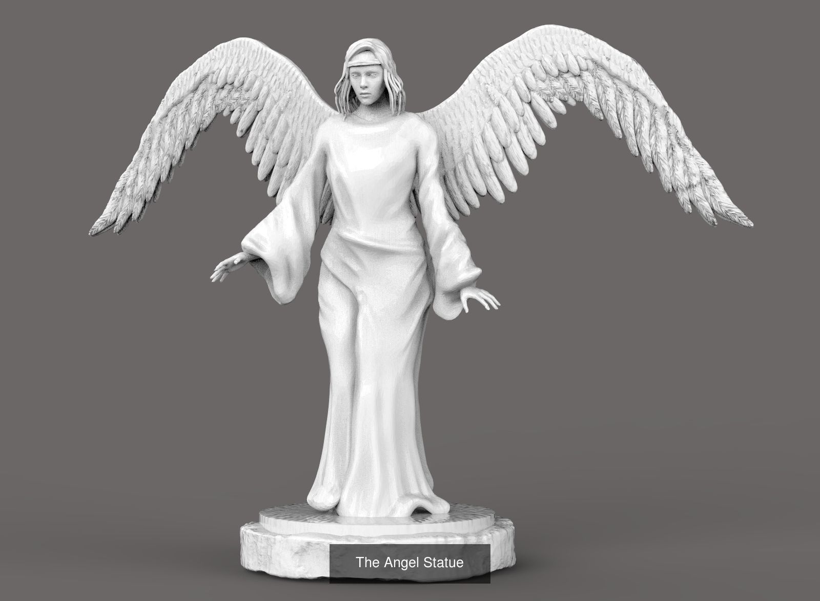 Angels Collection angel figurine VR / AR / low-poly | CGTrader