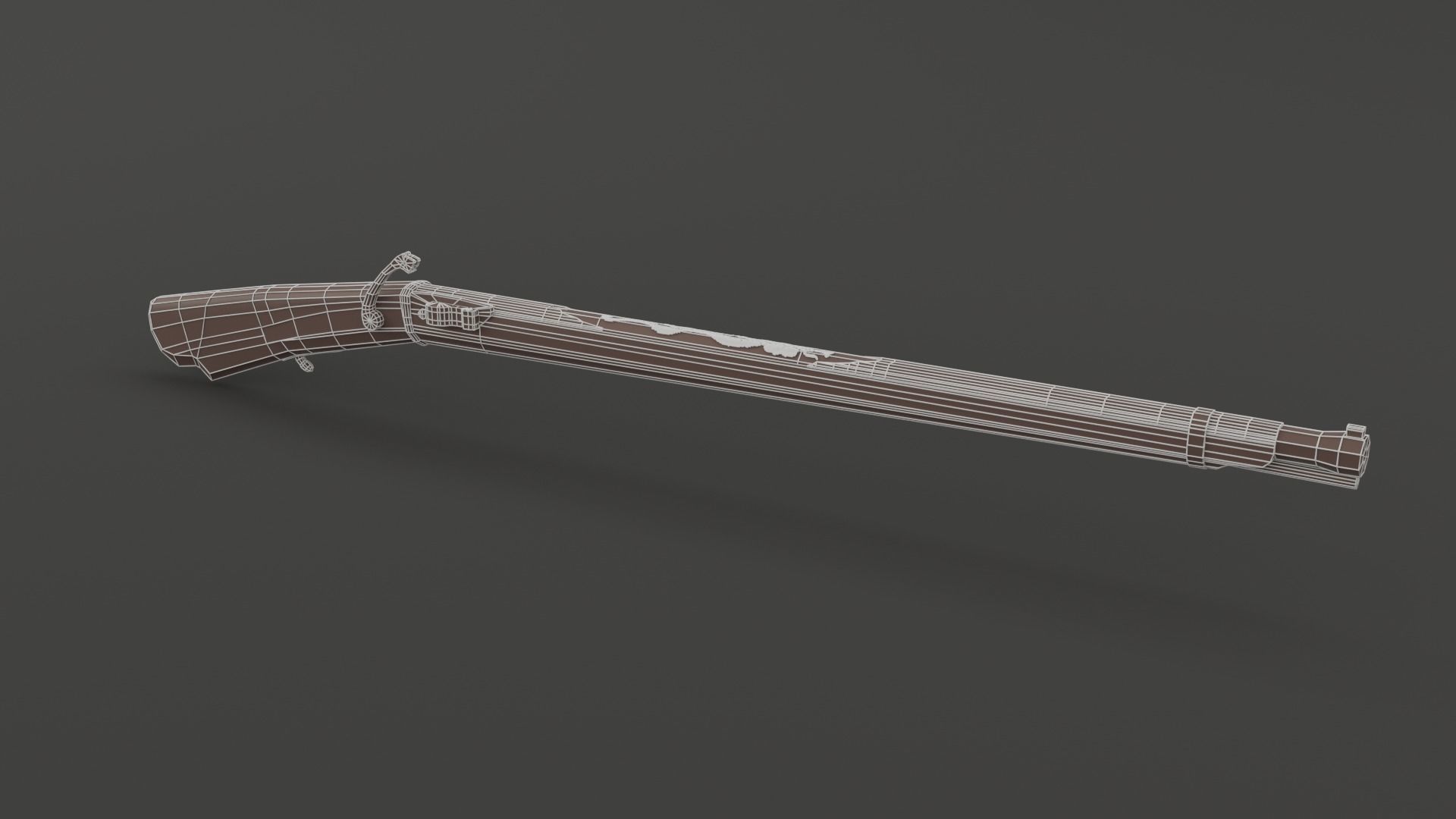 3D model Japanese matchlock rifle VR / AR / low-poly | CGTrader