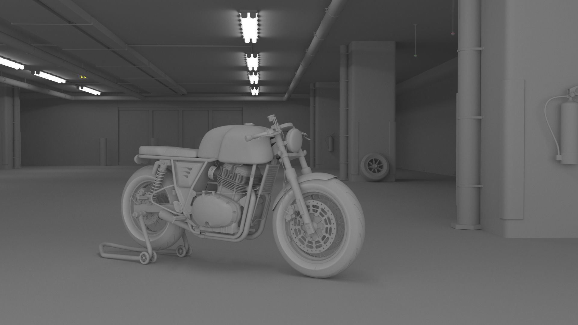 Cafe racer 3d model 3D model | CGTrader