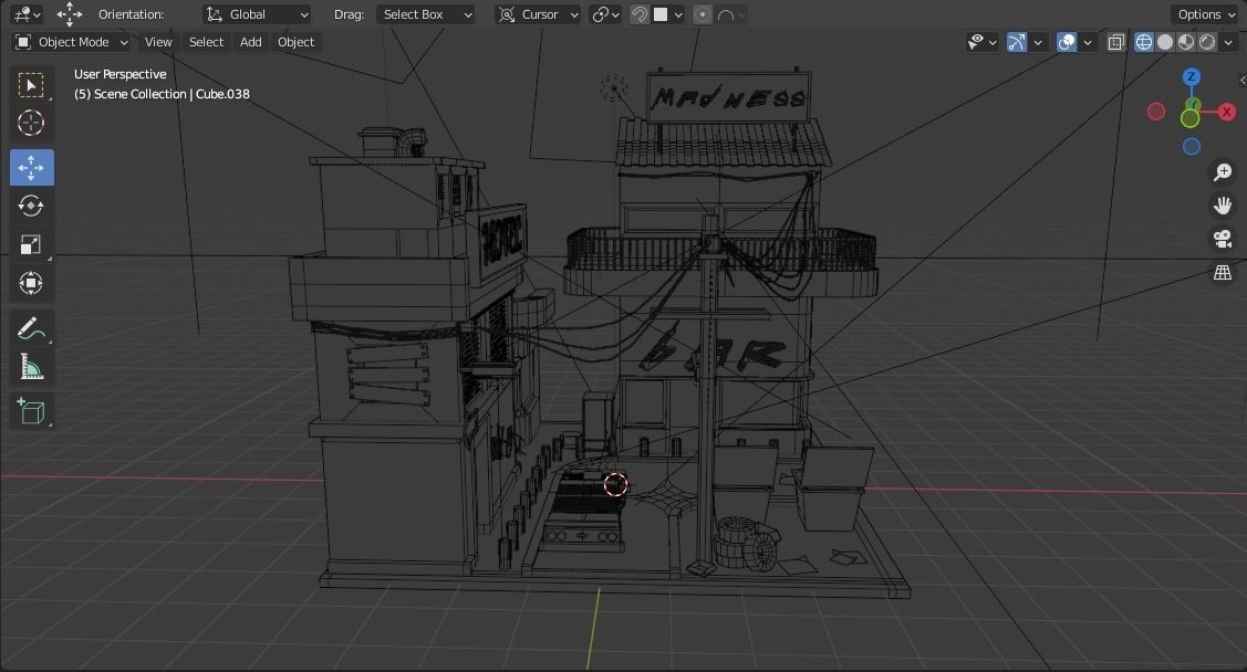 Low poly scene cyberpunk free VR / AR / low-poly 3D model | CGTrader