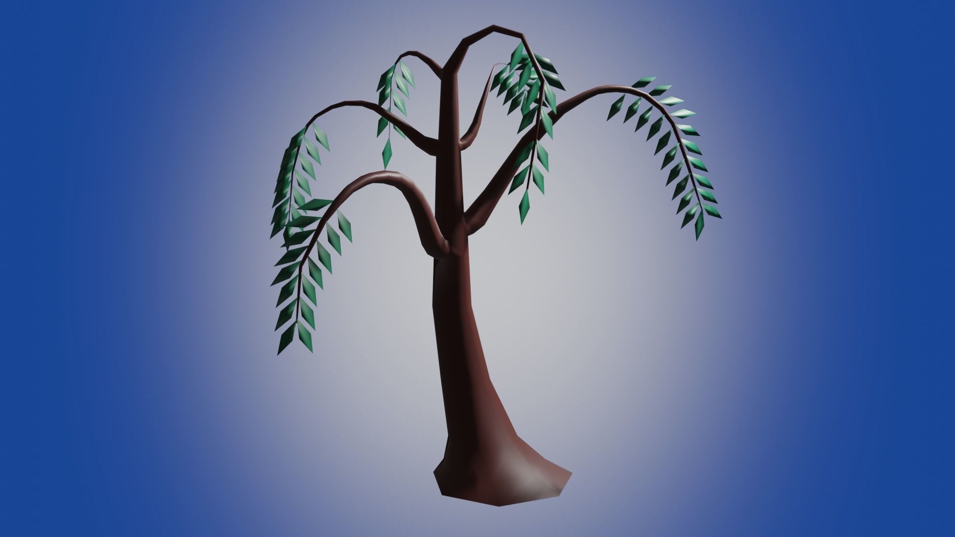 3D model cartoon willow VR / AR / low-poly | CGTrader