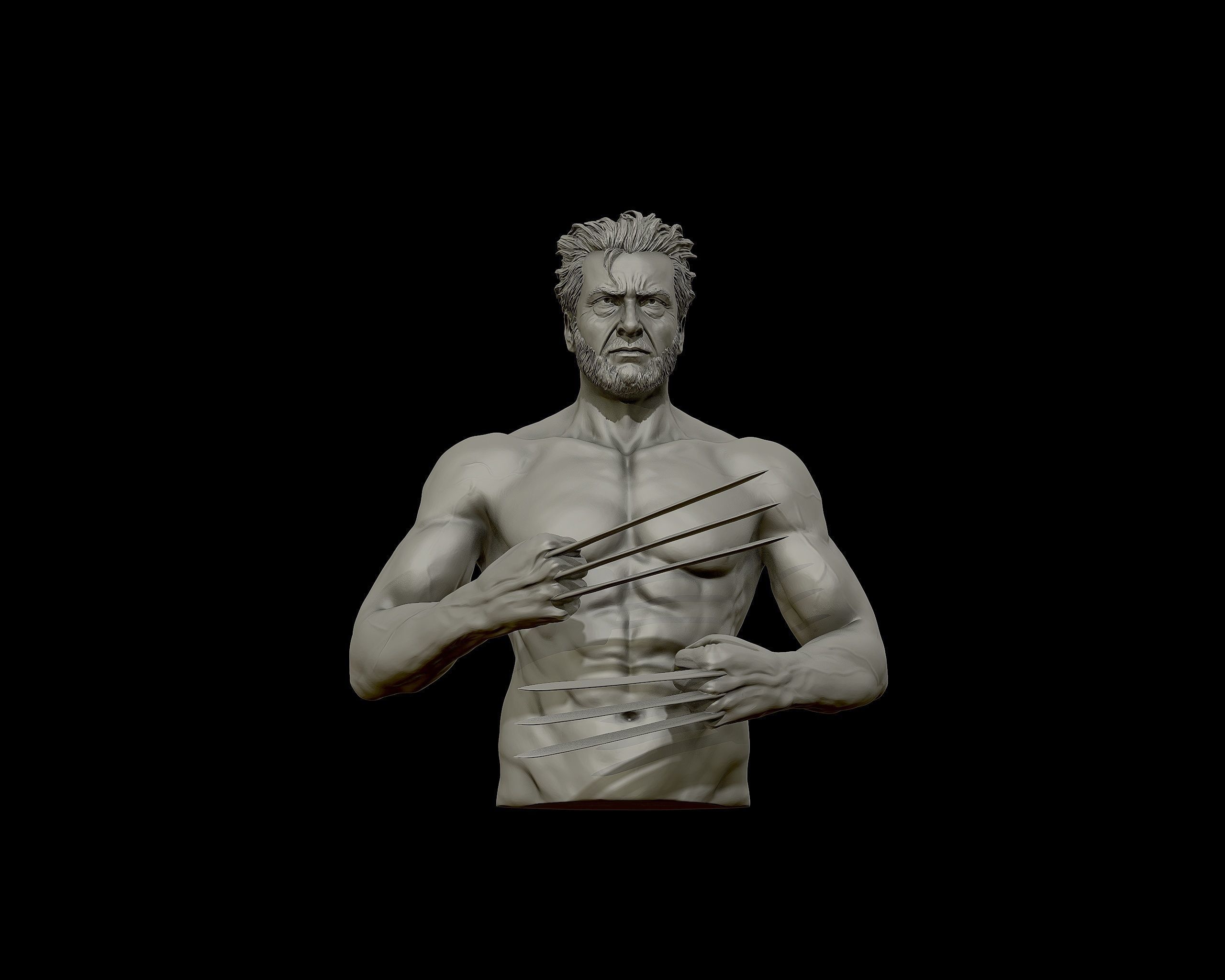 Hugh Jackman as Wolverine 3D model 3D printable | CGTrader