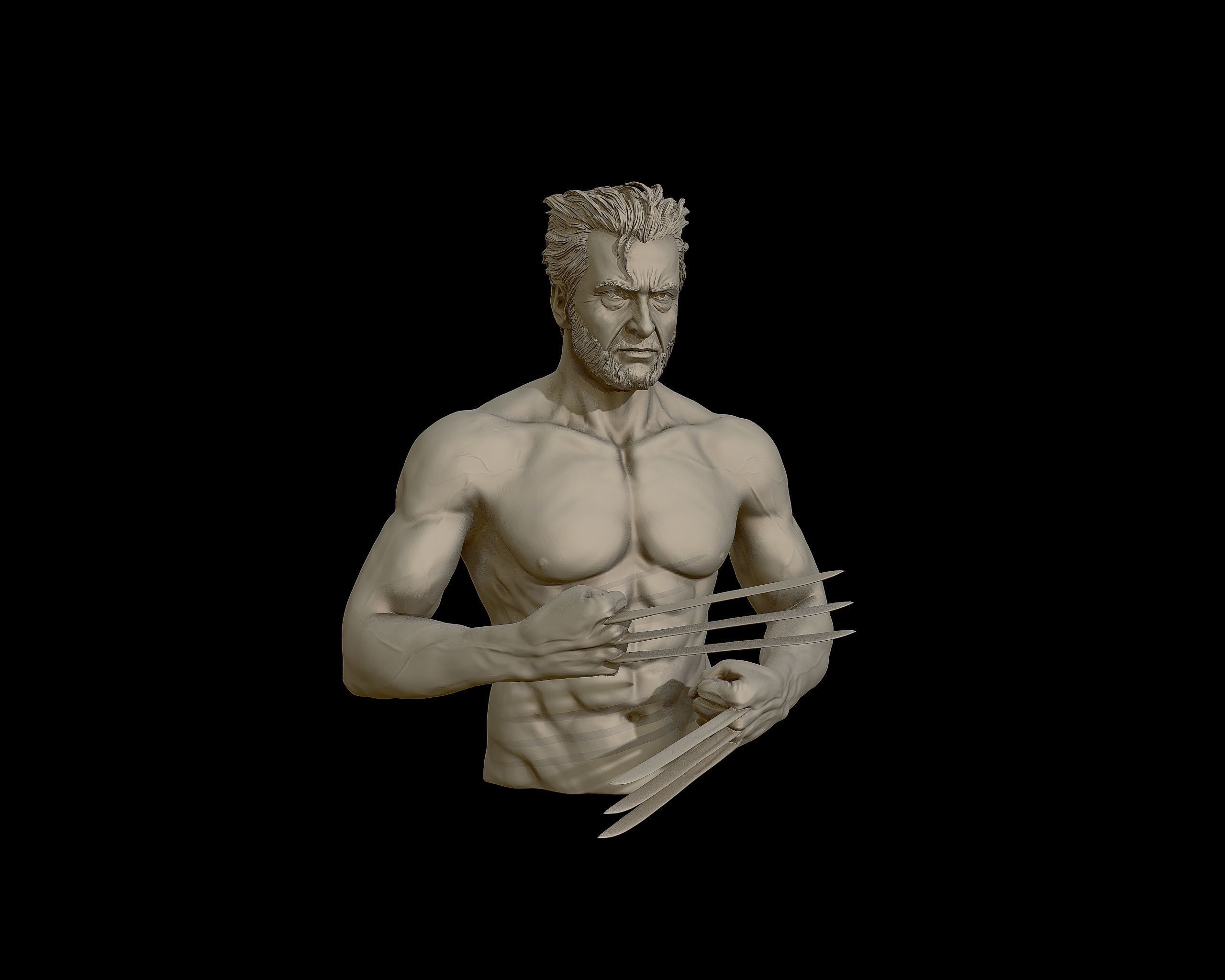 Hugh Jackman as Wolverine 3D model 3D printable | CGTrader