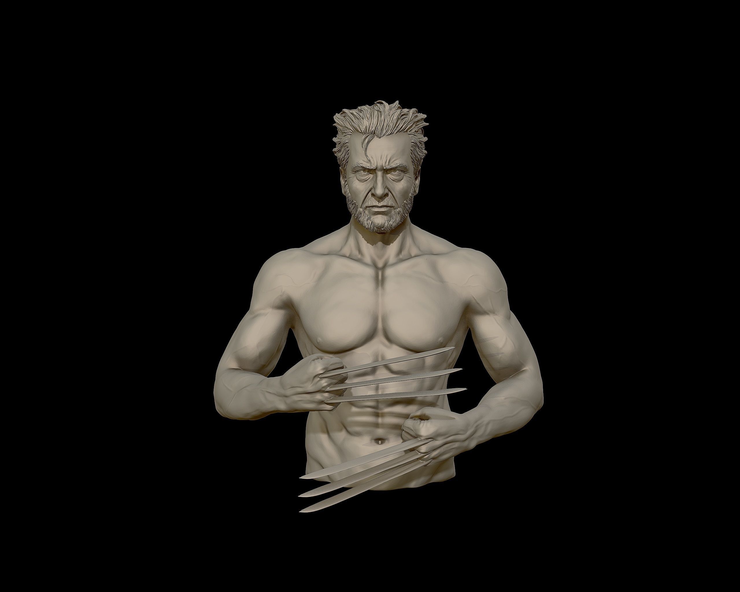 Hugh Jackman as Wolverine 3D model 3D printable | CGTrader