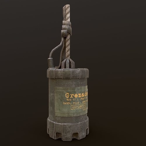 3D model Hand Made Grenade VR / AR / low-poly | CGTrader