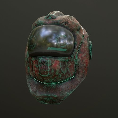3D model Sci-Fi Alien Helmet VR / AR / low-poly | CGTrader