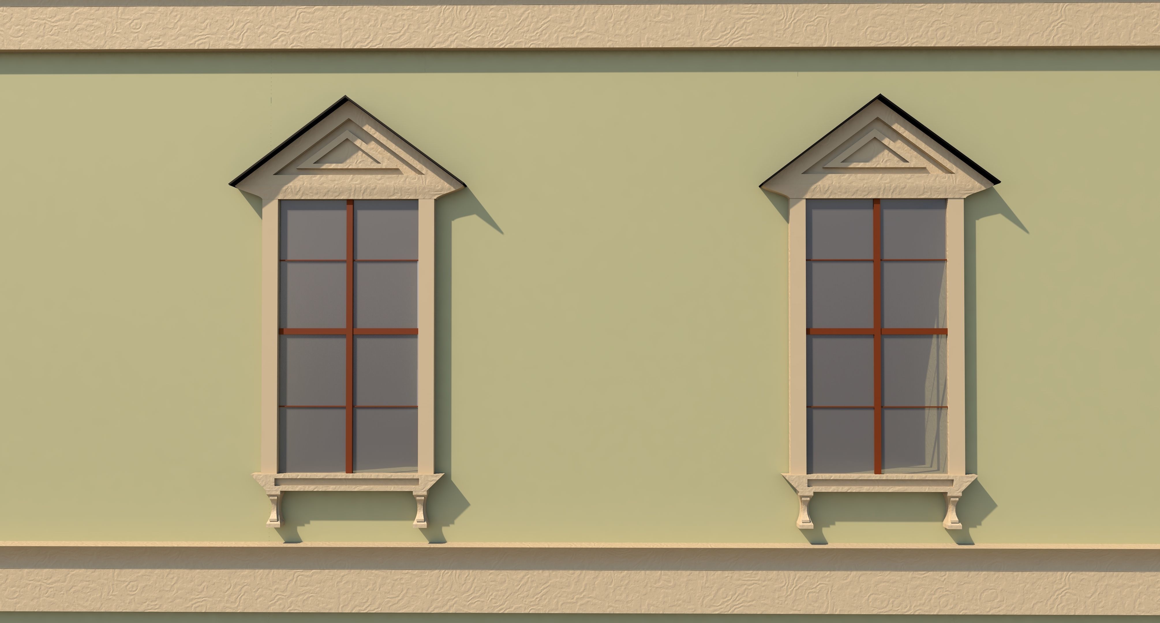 Neoclassical style window 3D model 3D printable | CGTrader