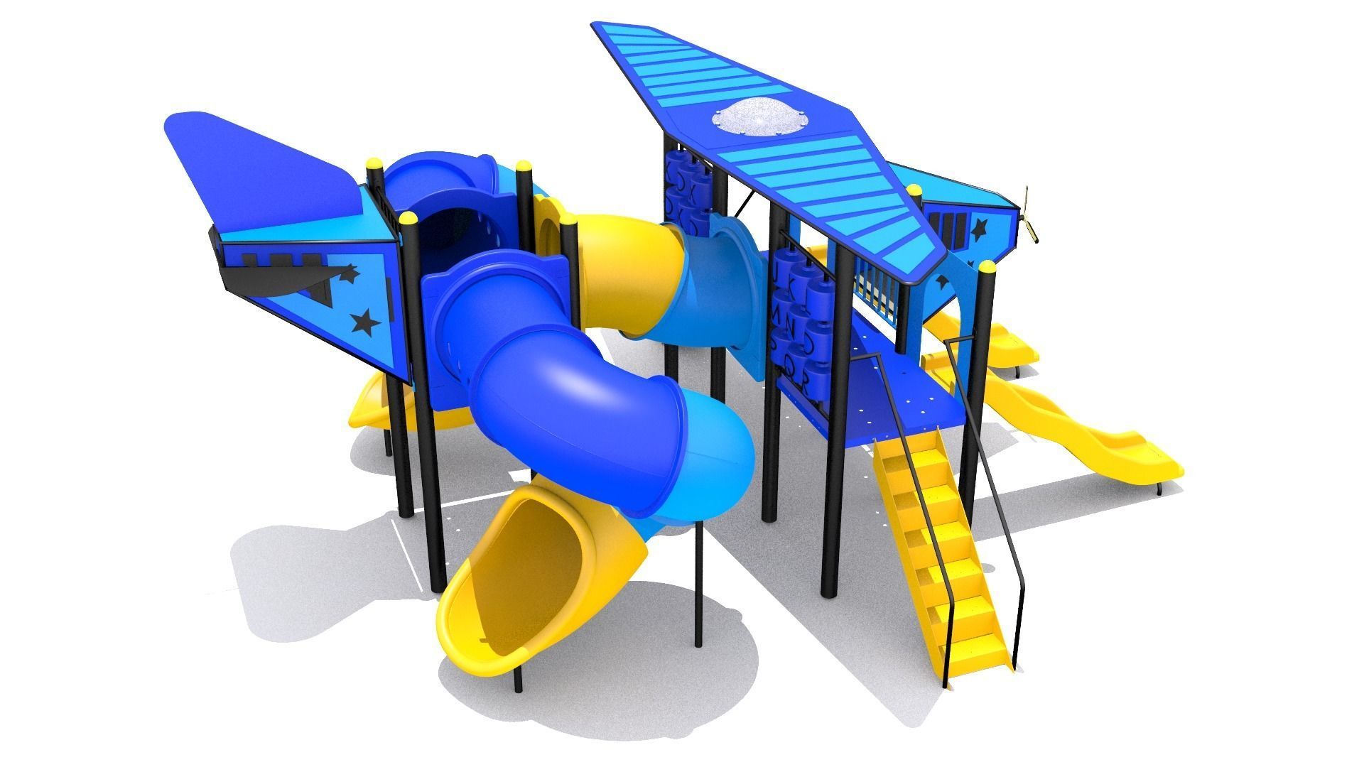 Airplane Playground 3D model | CGTrader