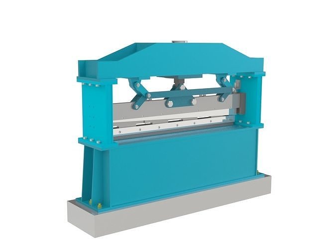 Hydraulic shearing machine 3D model 3D printable | CGTrader