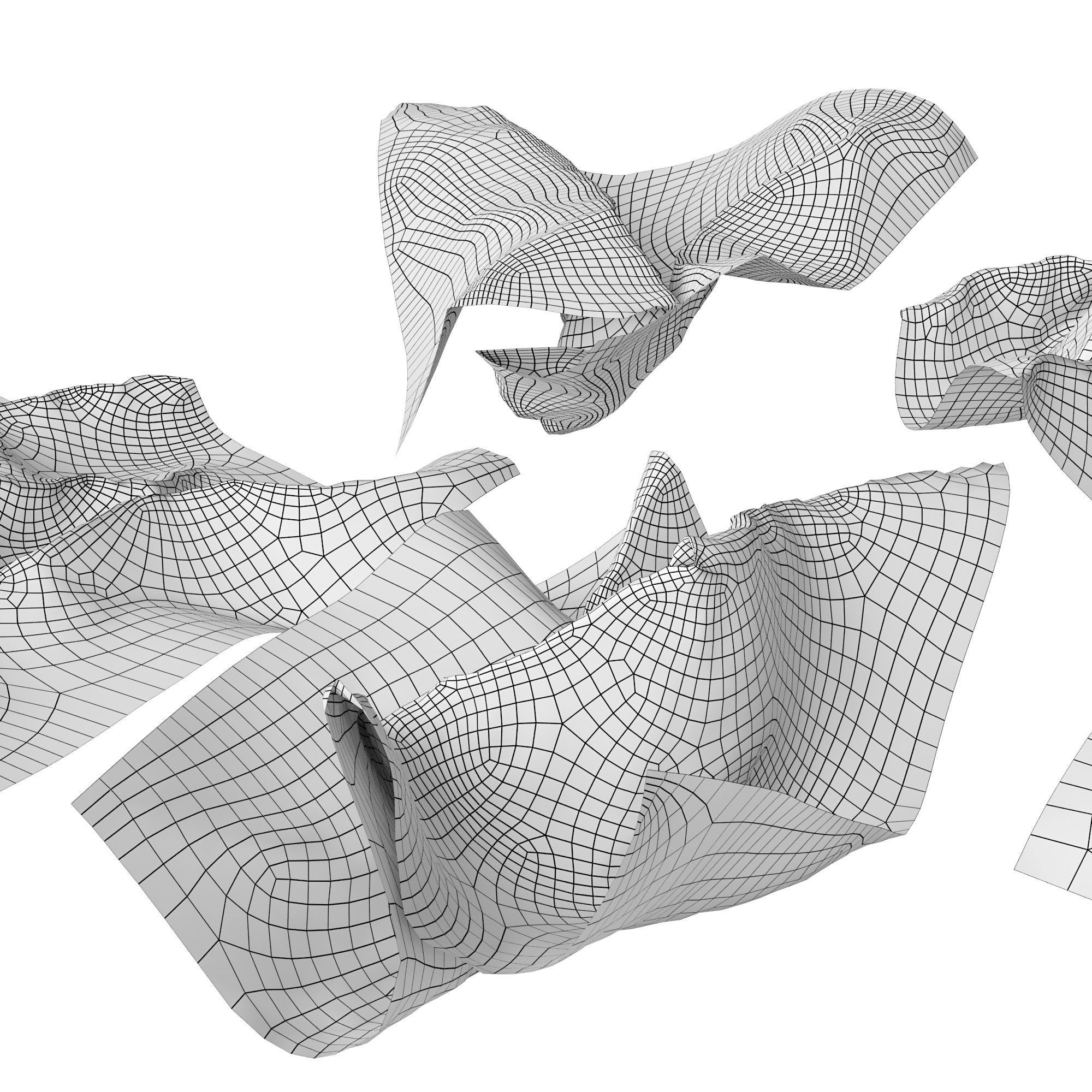 Crumpled paper 3D model | CGTrader