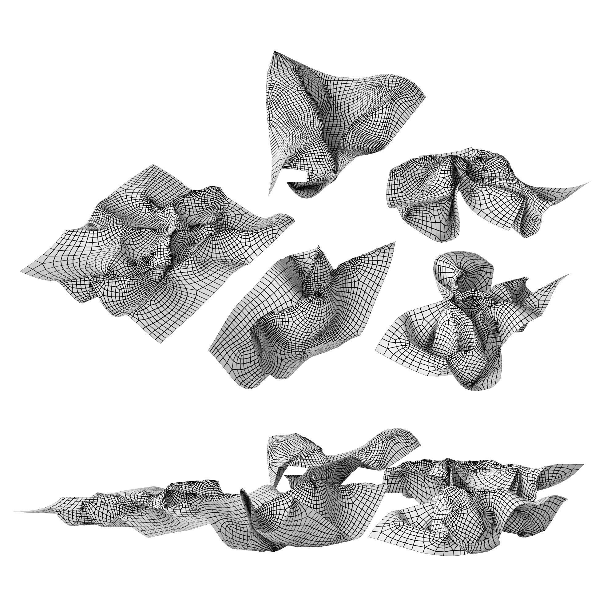 Crumpled paper 3D model | CGTrader