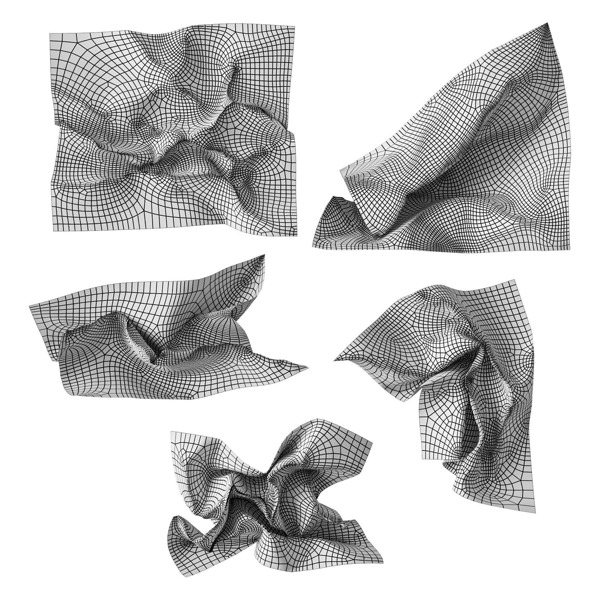 Crumpled paper 3D model | CGTrader