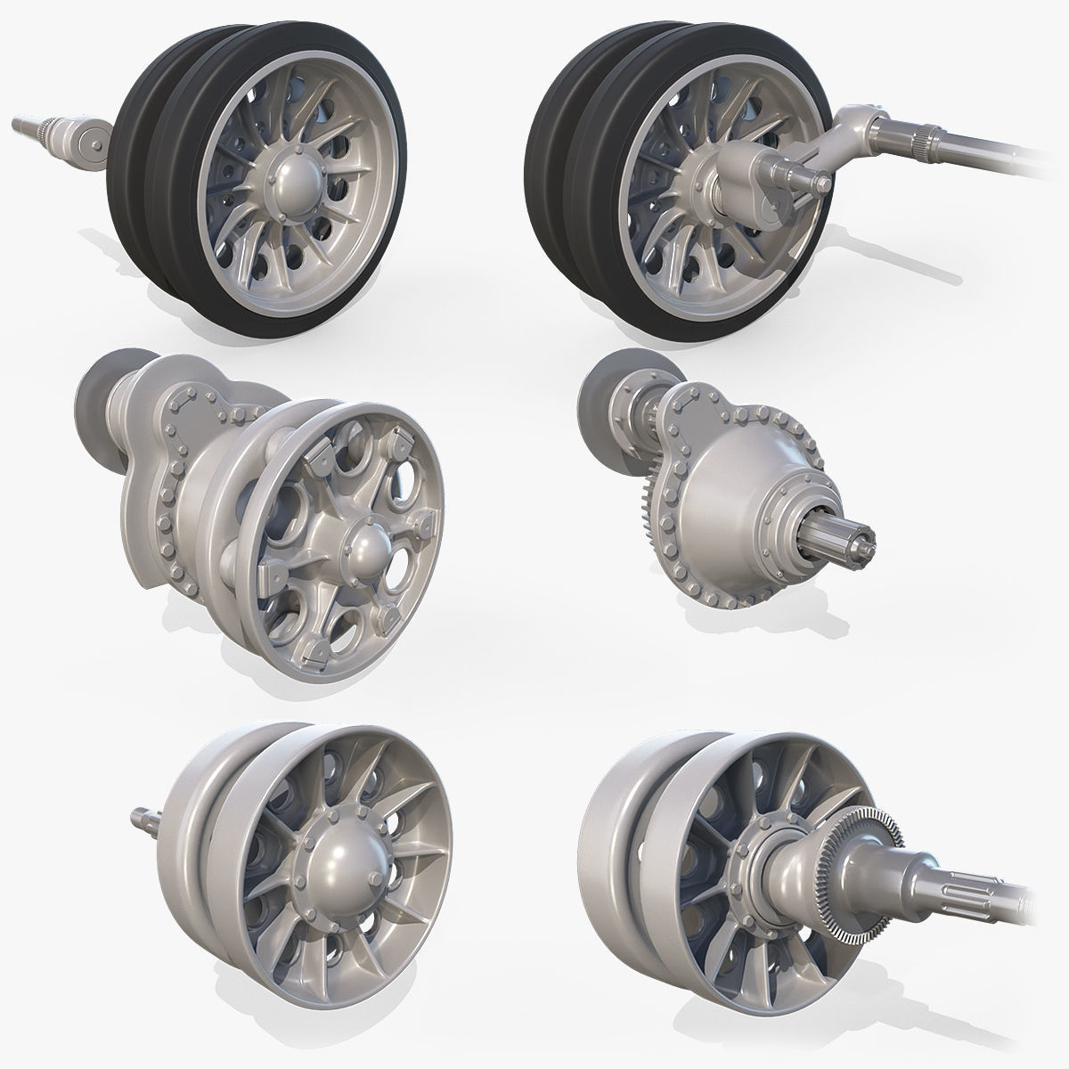 T-34 Tank Wheels Late 3D model | CGTrader