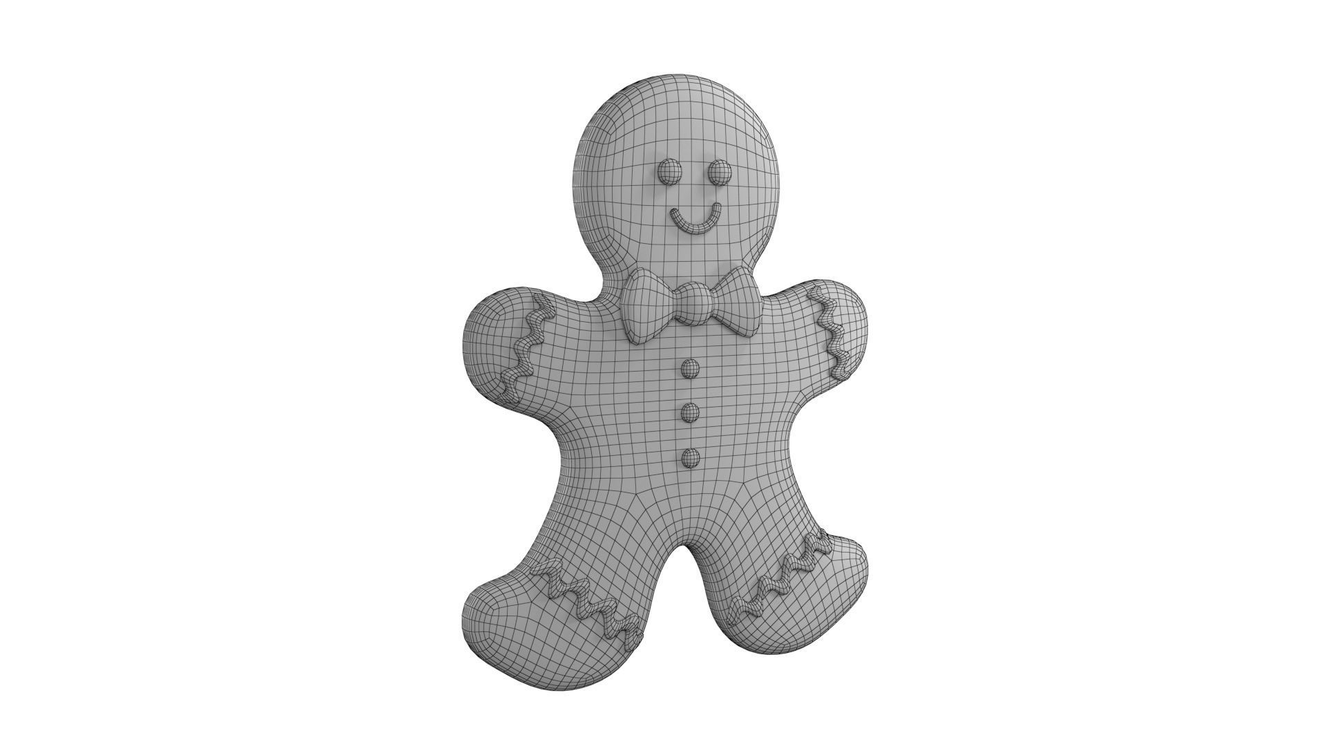 Gingerbread man 3D model | CGTrader