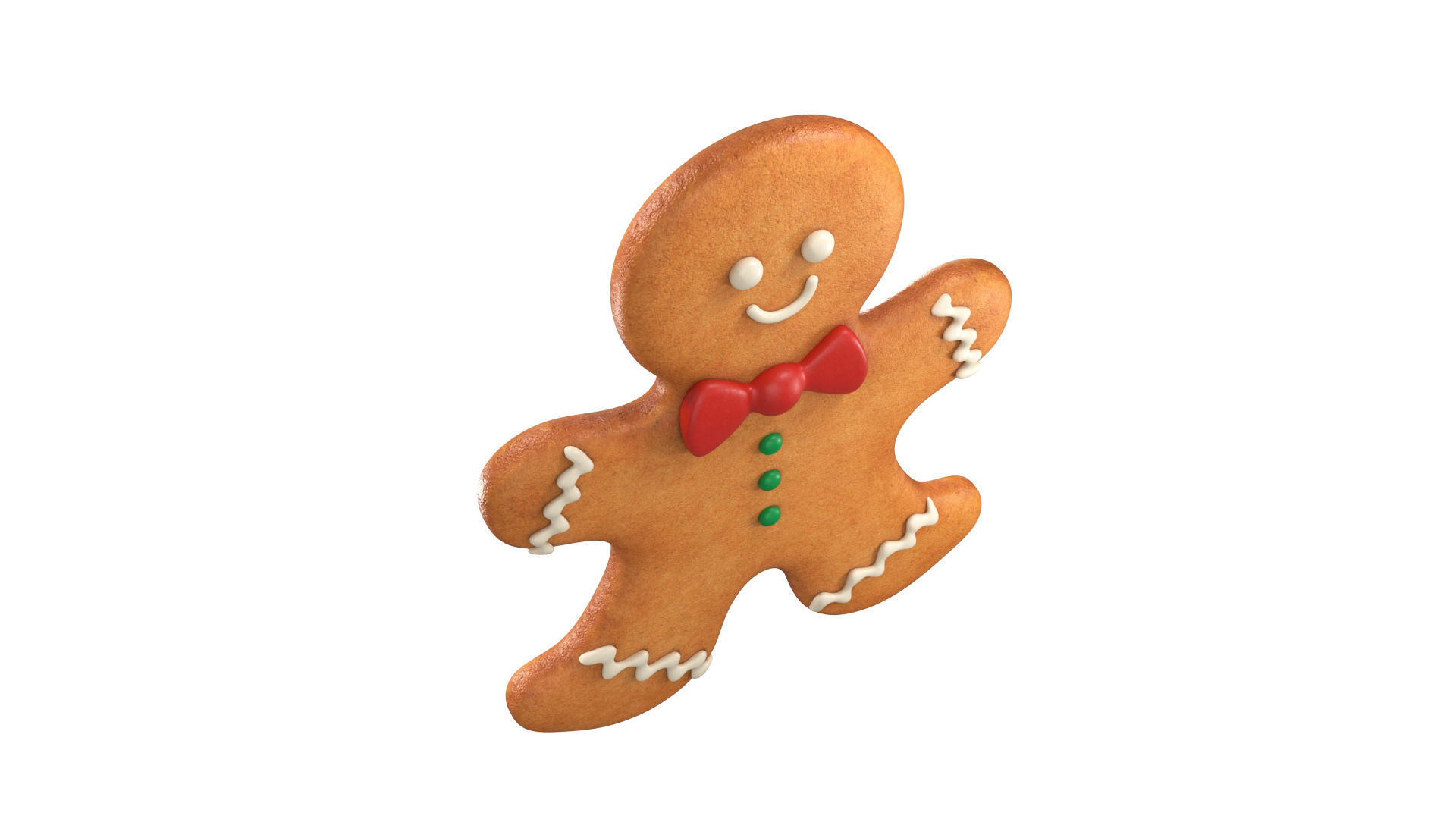 Gingerbread man 3D model | CGTrader