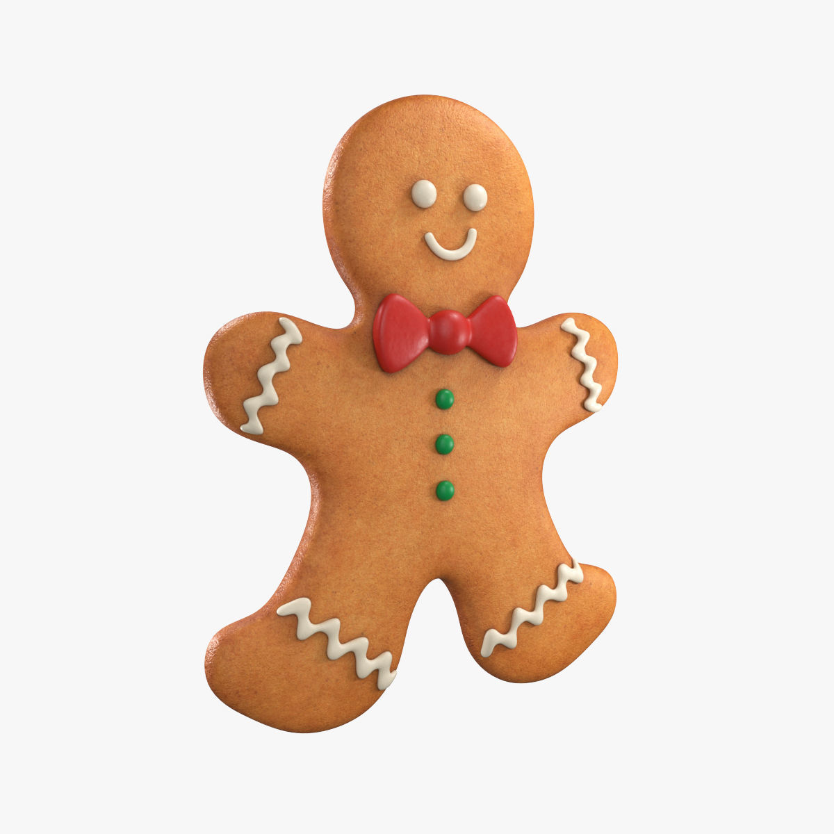Gingerbread man 3D model | CGTrader