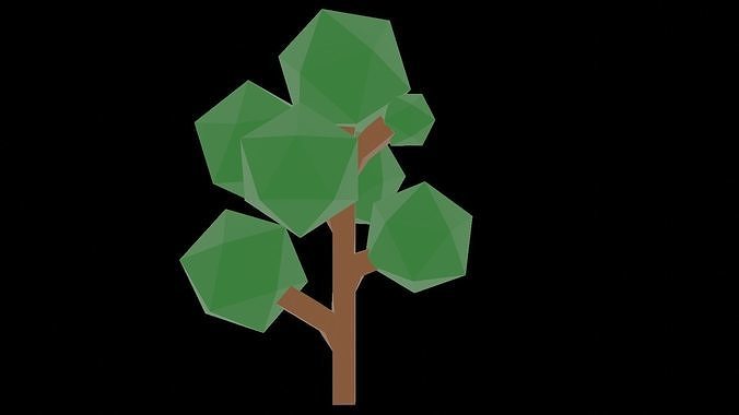 Low Polly Tree - Blender free VR / AR / low-poly 3D model | CGTrader
