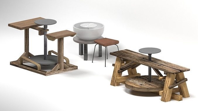 Potters wheel 3D model | CGTrader