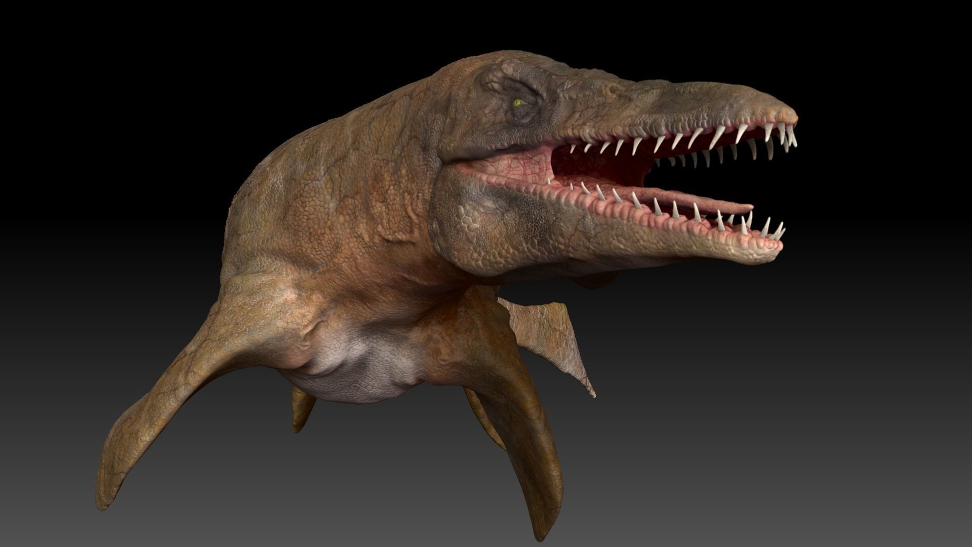 Tylosaurus Sculpt Project 3D model | CGTrader