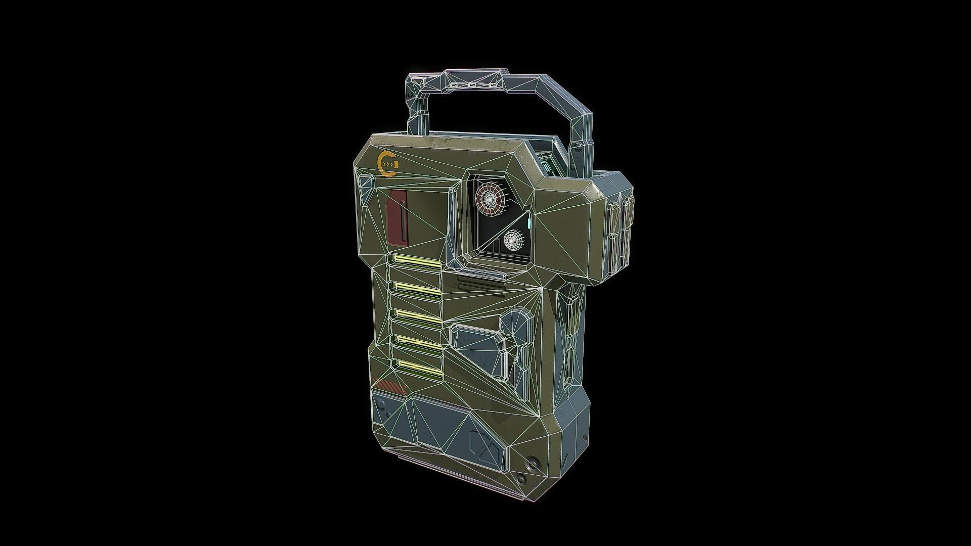 3D model Sci fi power cell asset VR / AR / low-poly | CGTrader
