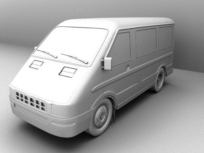 VAN vehicle 3D model | CGTrader