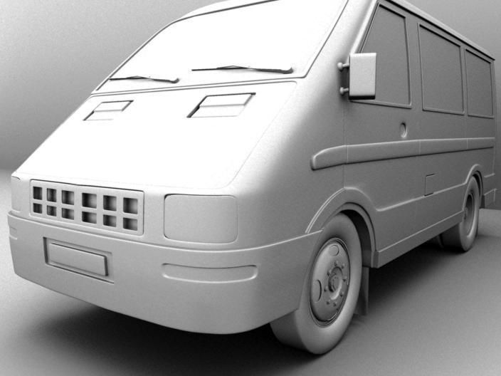 VAN vehicle 3D model | CGTrader