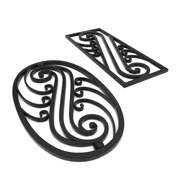 Wrought iron elements collection 3D model | CGTrader
