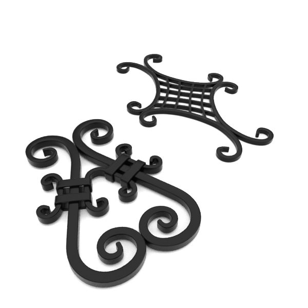 Wrought iron elements collection 3D model | CGTrader