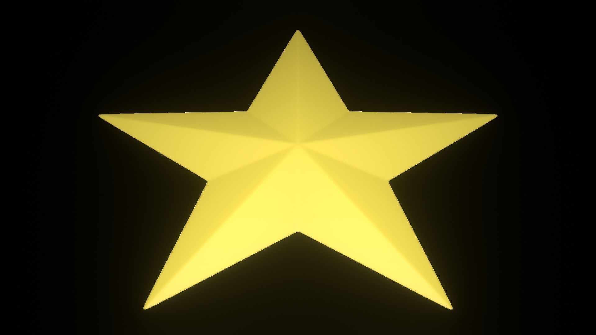 3D model 3d star golden VR / AR / low-poly | CGTrader