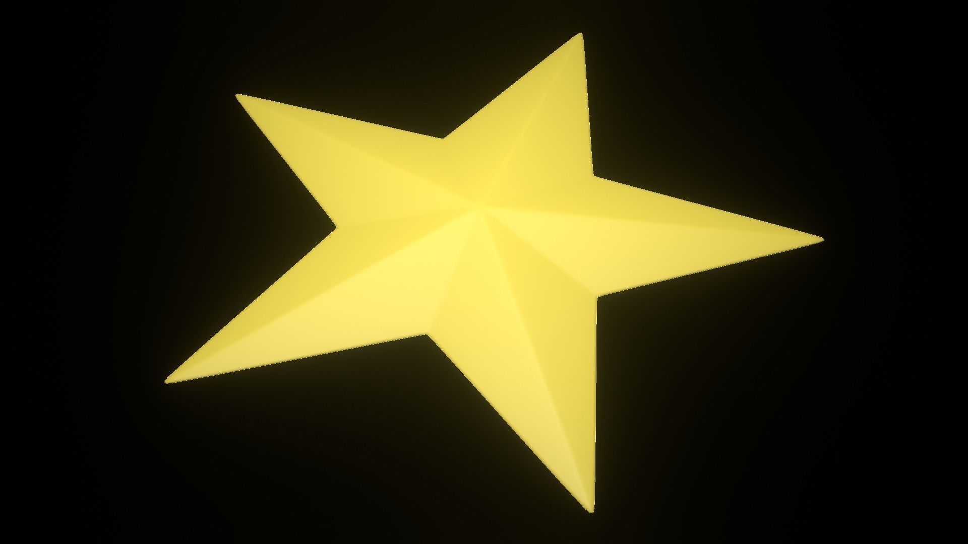 3D model 3d star golden VR / AR / low-poly | CGTrader