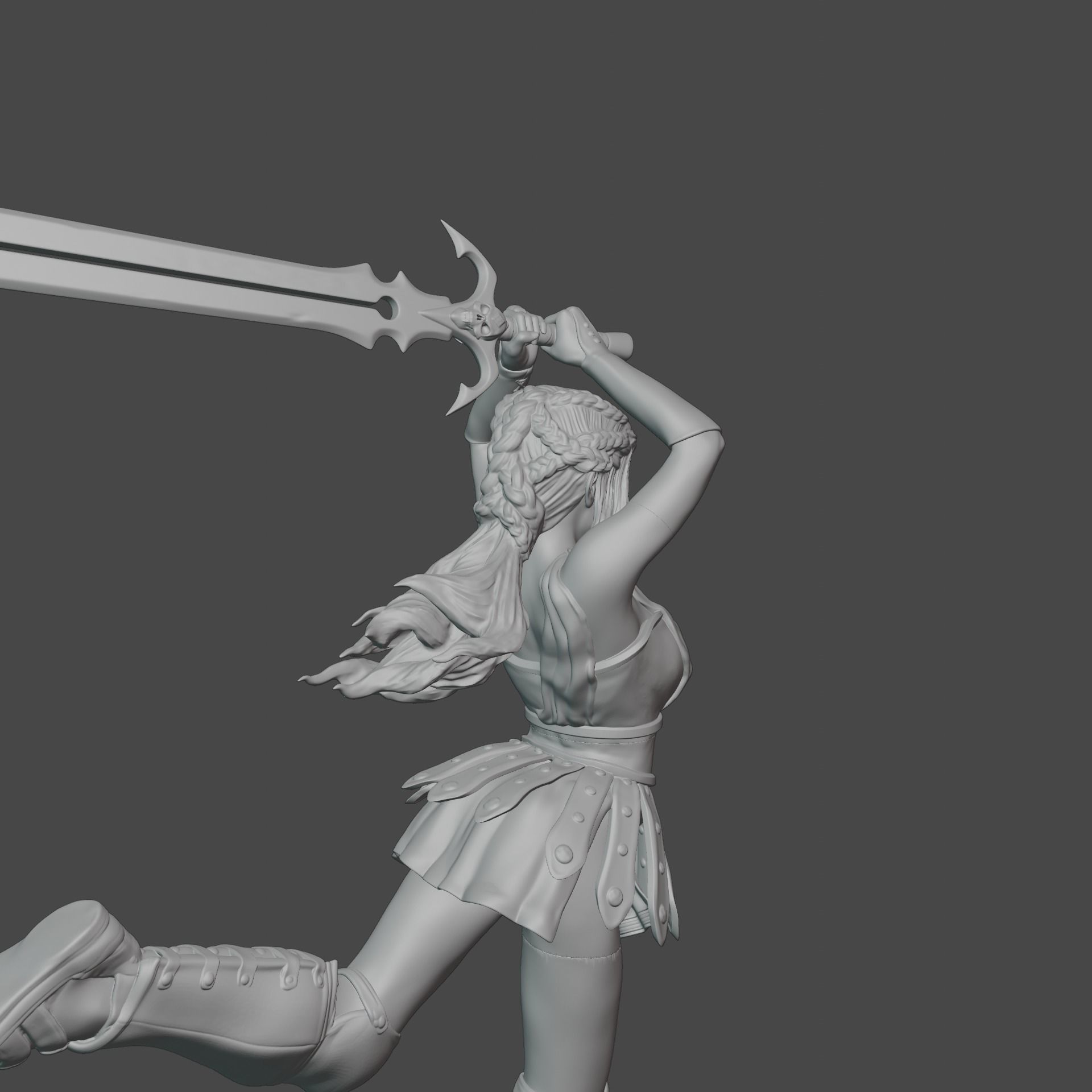YOUNG GREEK FEMALE WARRIOR 3D model 3D printable | CGTrader