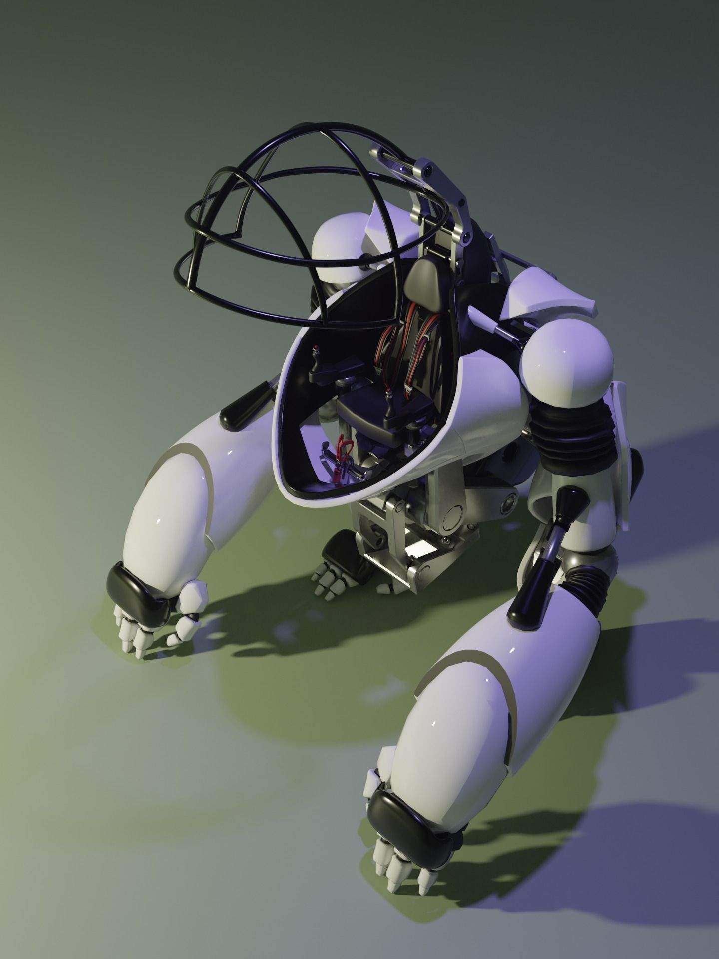 3D model Mech Gorilla Character VR / AR / low-poly | CGTrader