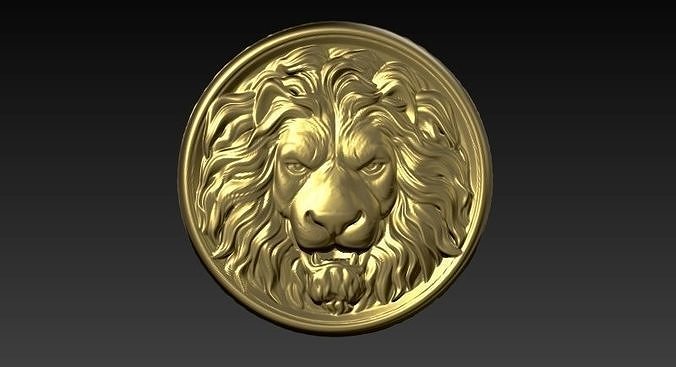 Lion Face 3D model 3D printable | CGTrader