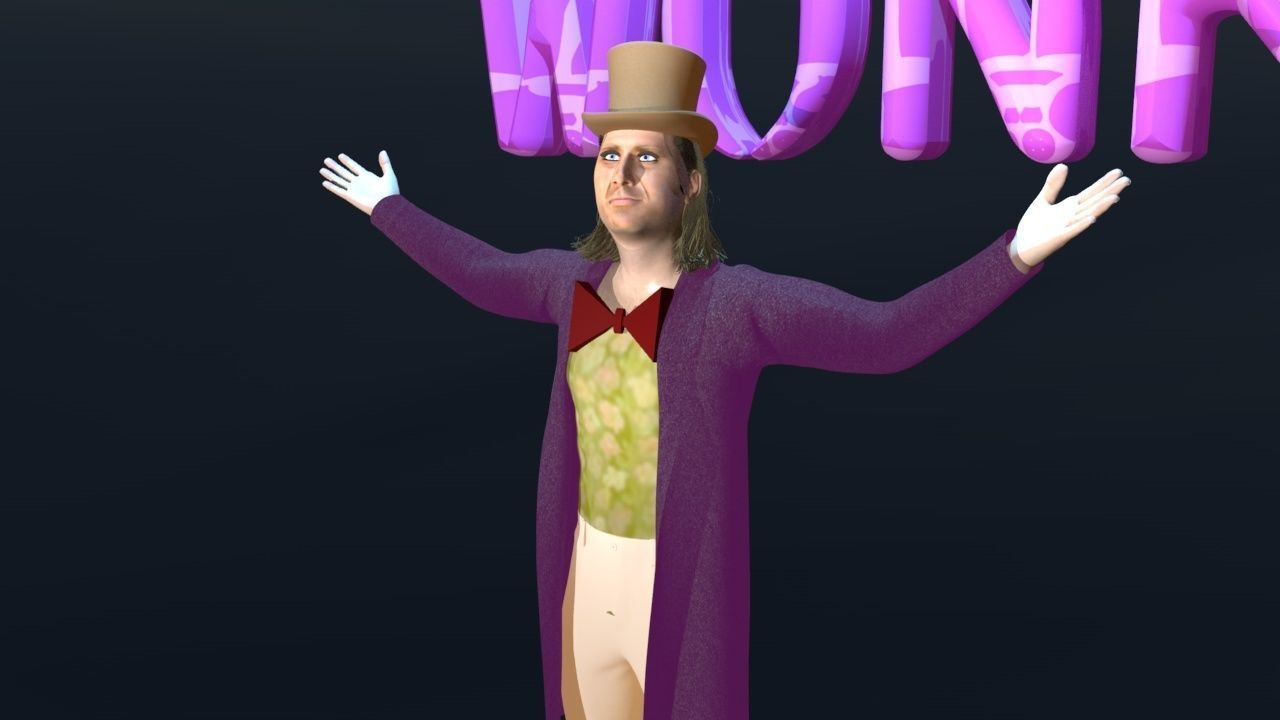 Willy Wonka Character Model 3D model | CGTrader