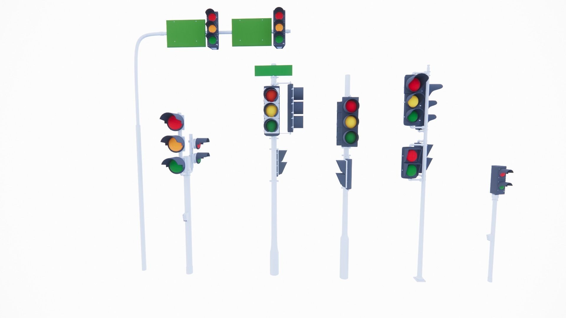 TRAFFIC LIGHTS 3D model 3D printable | CGTrader